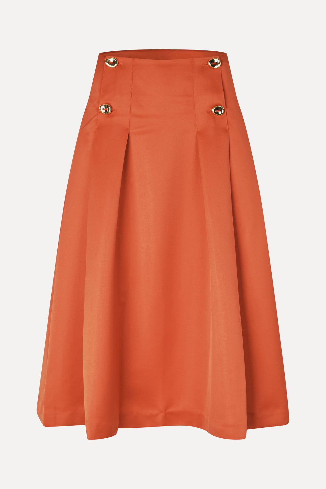High Volume Midi Skirt - Mecca Orange - Stine Goya UK
