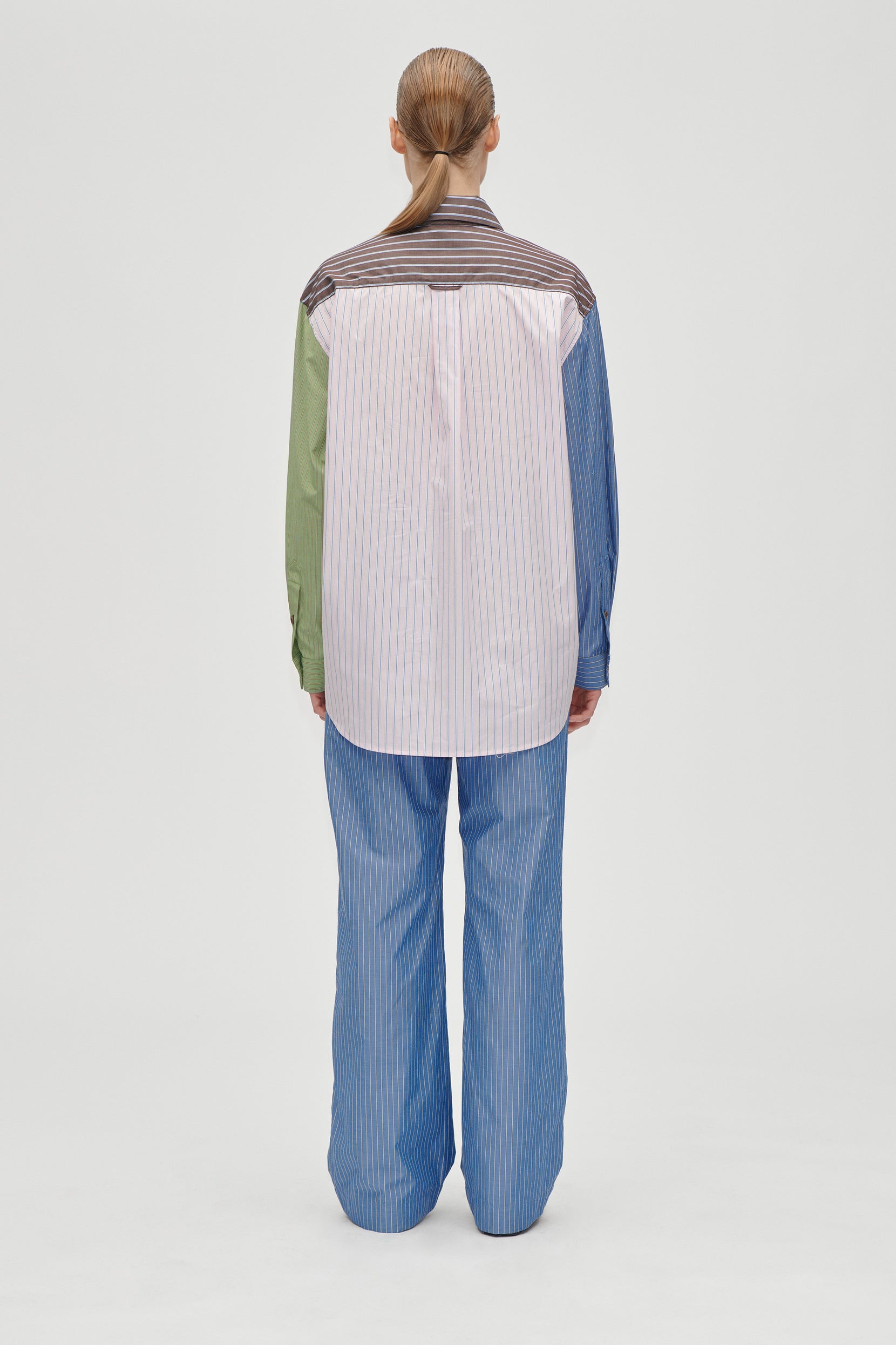 Pocket Elasticated Long Pants - Blue - Stine Goya UK