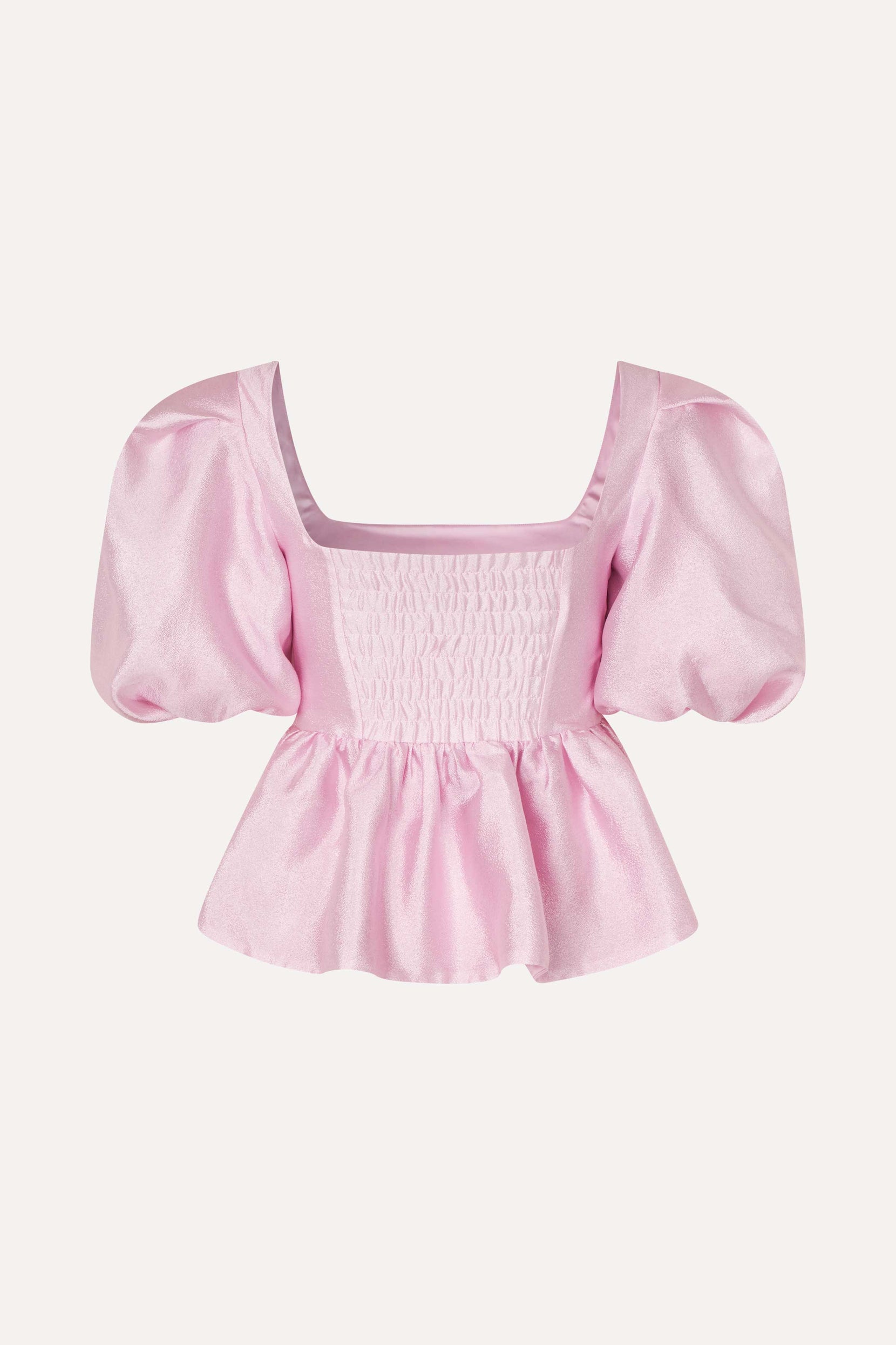 Ribbed Back Panel Top - Pastel Pink - Stine Goya UK