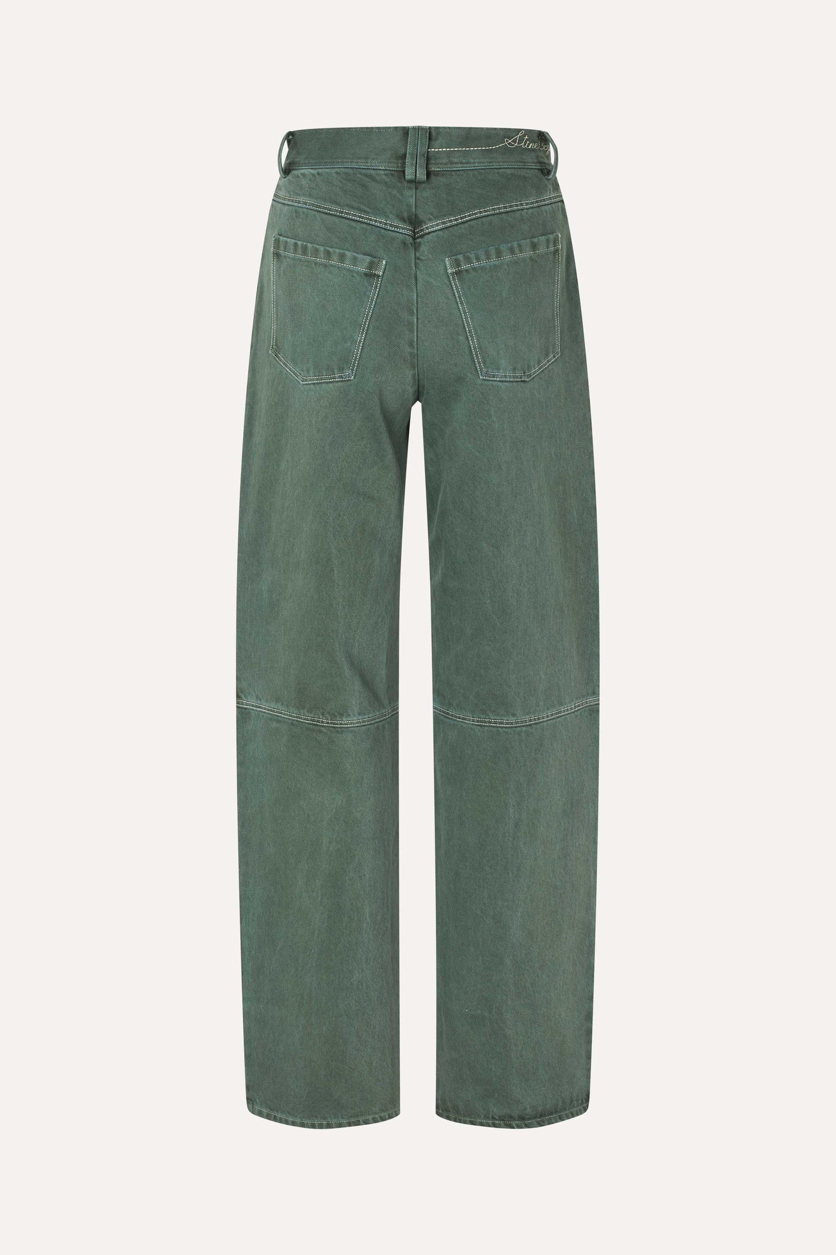 Structured Long Pants - Dark Green - Stine Goya UK