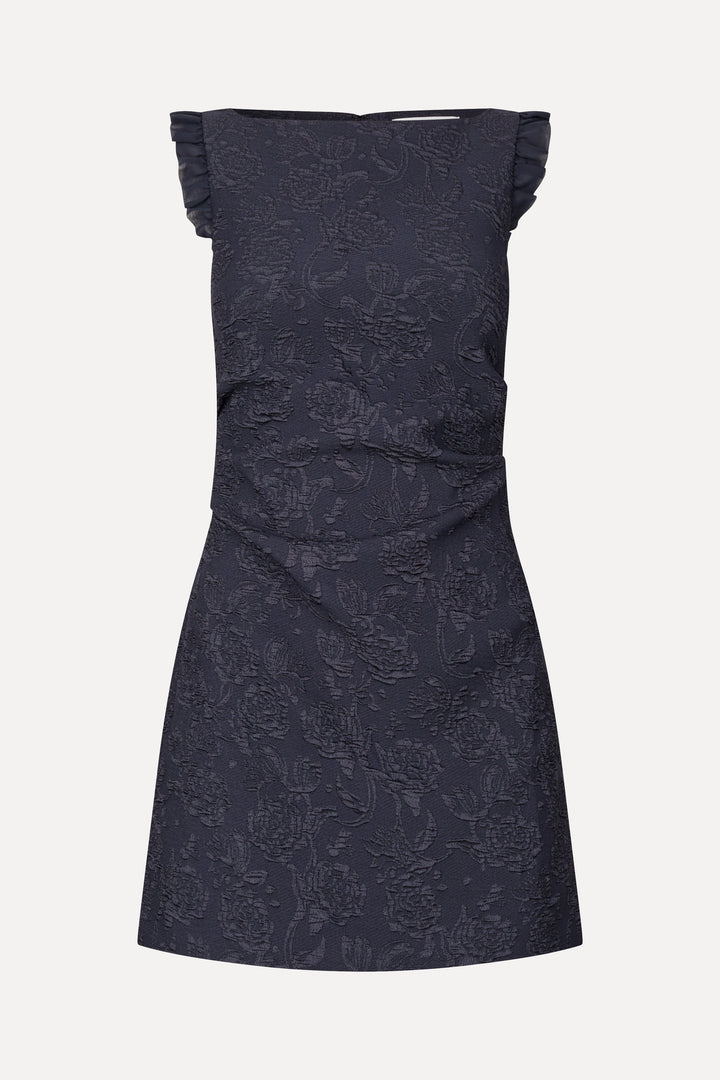 Tuck Mini Dress - Garden Relief - Stine Goya UK