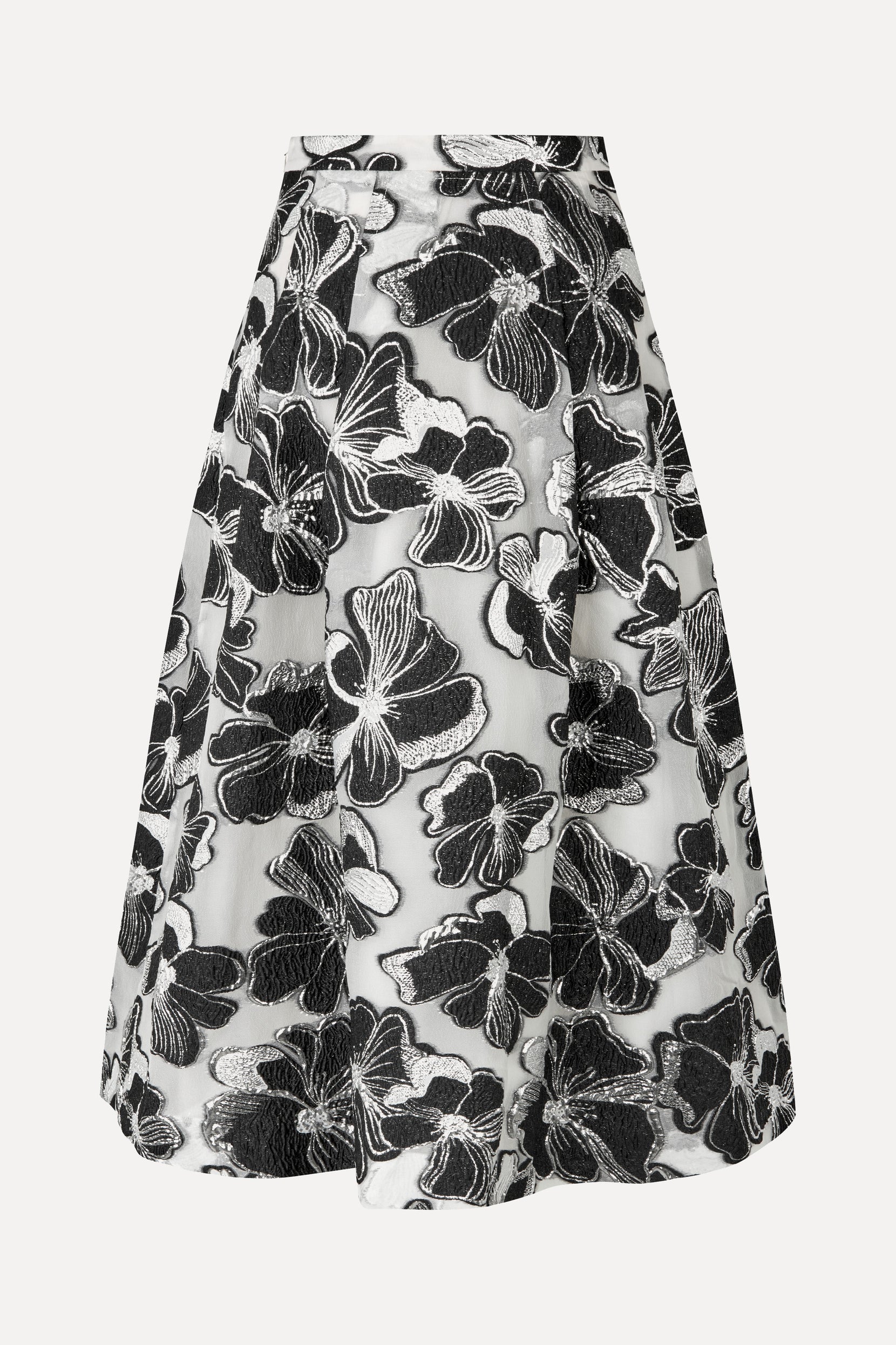 Voluminous Midi Skirt - Anemone Jacquard - Stine Goya UK